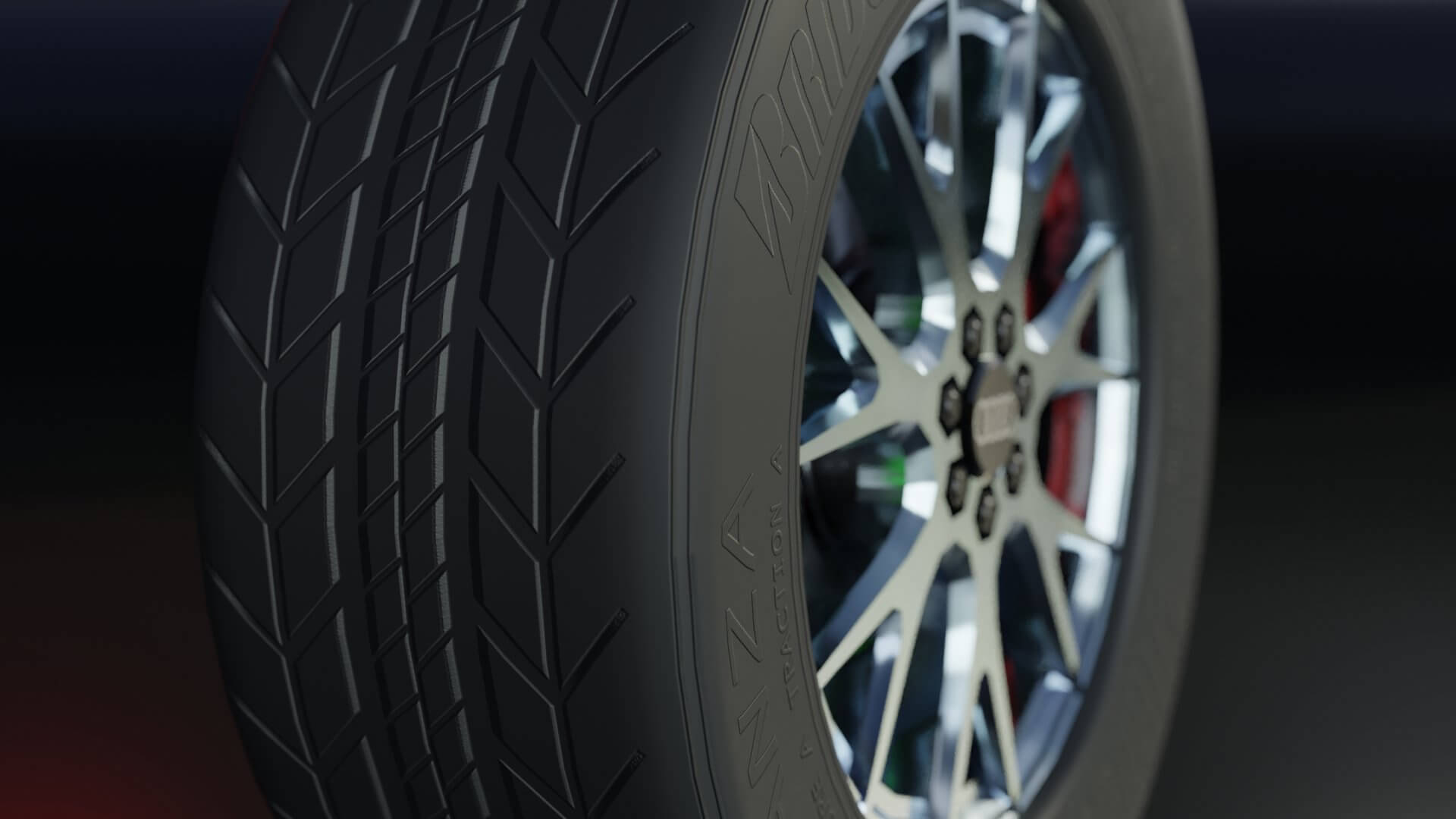 Audi Alloy Racing Wheels - Free 3D Model by MagicCGIStudios