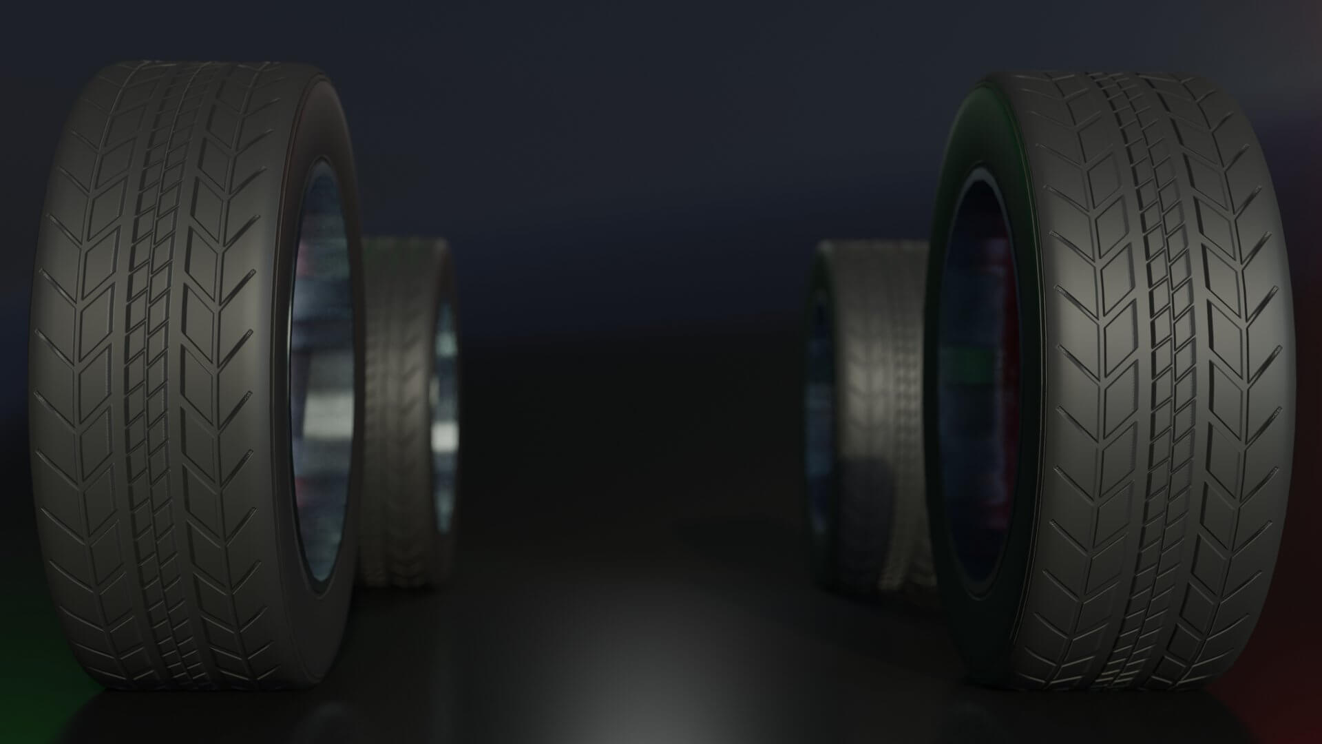 Audi Alloy Racing Wheels - Free 3D Model by MagicCGIStudios