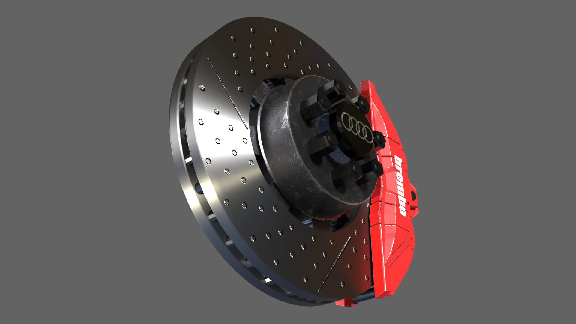 Audi Alloy Racing Wheels - Free 3D Model by MagicCGIStudios