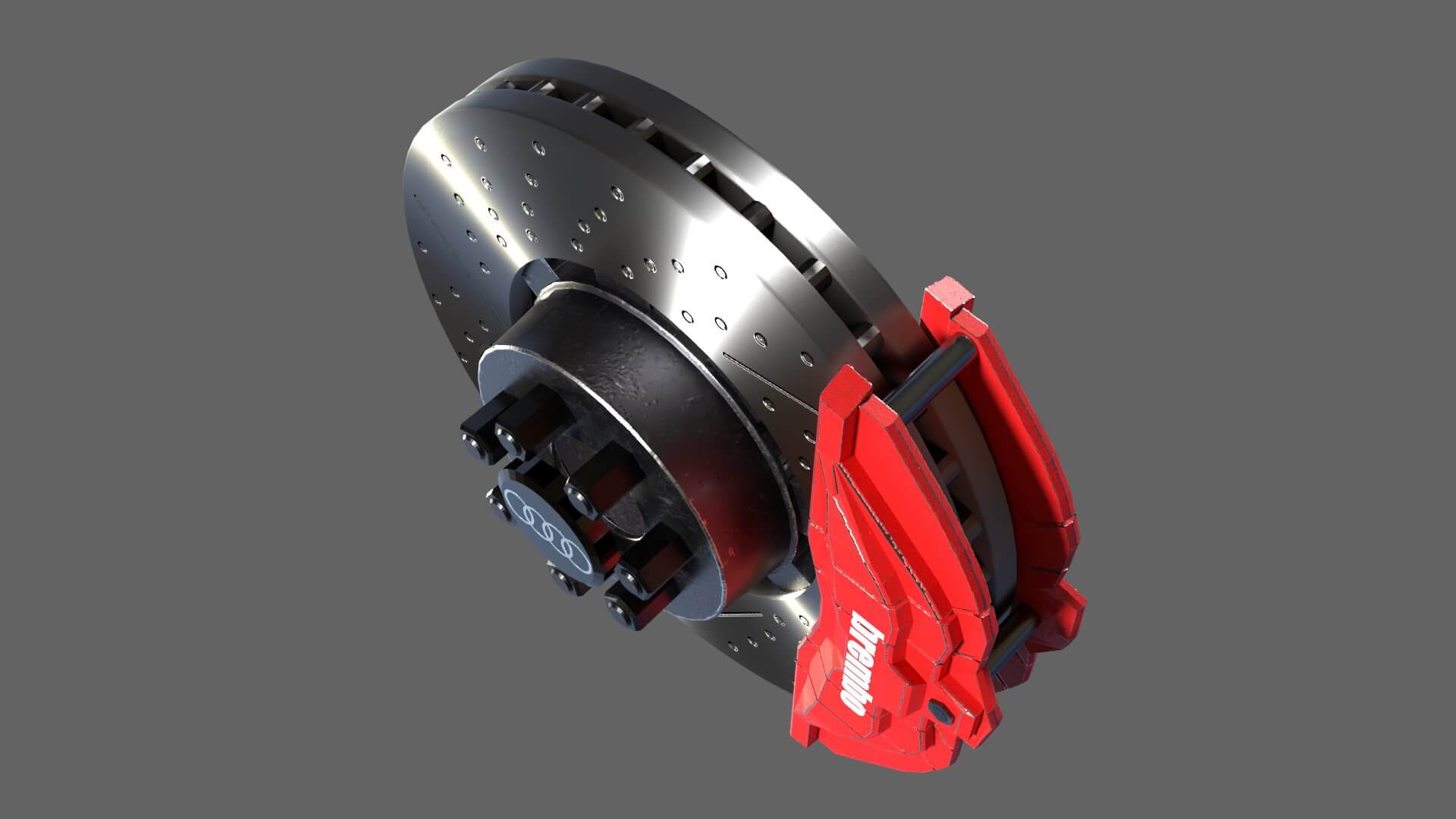 Audi Alloy Racing Wheels - Free 3D Model by MagicCGIStudios