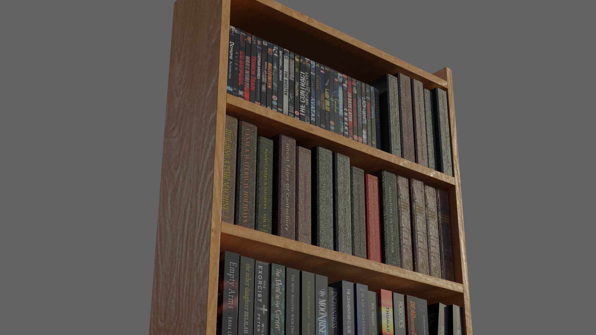 Interior Bookcase - Free 3D Model by MagicCGIStudios