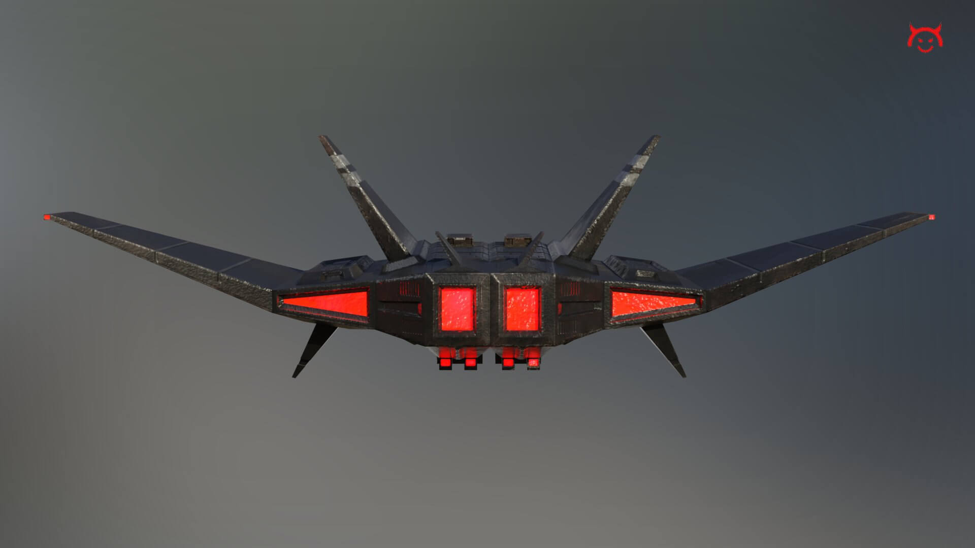 Fighter 03 - Cerberus Free 3D Model by MagicCGIStudios