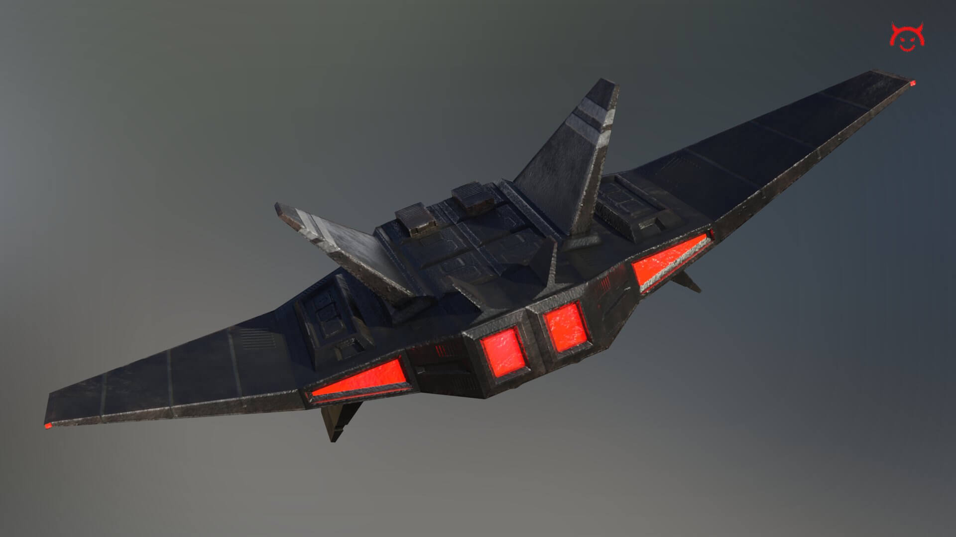 Fighter 03 - Cerberus Free 3D Model by MagicCGIStudios