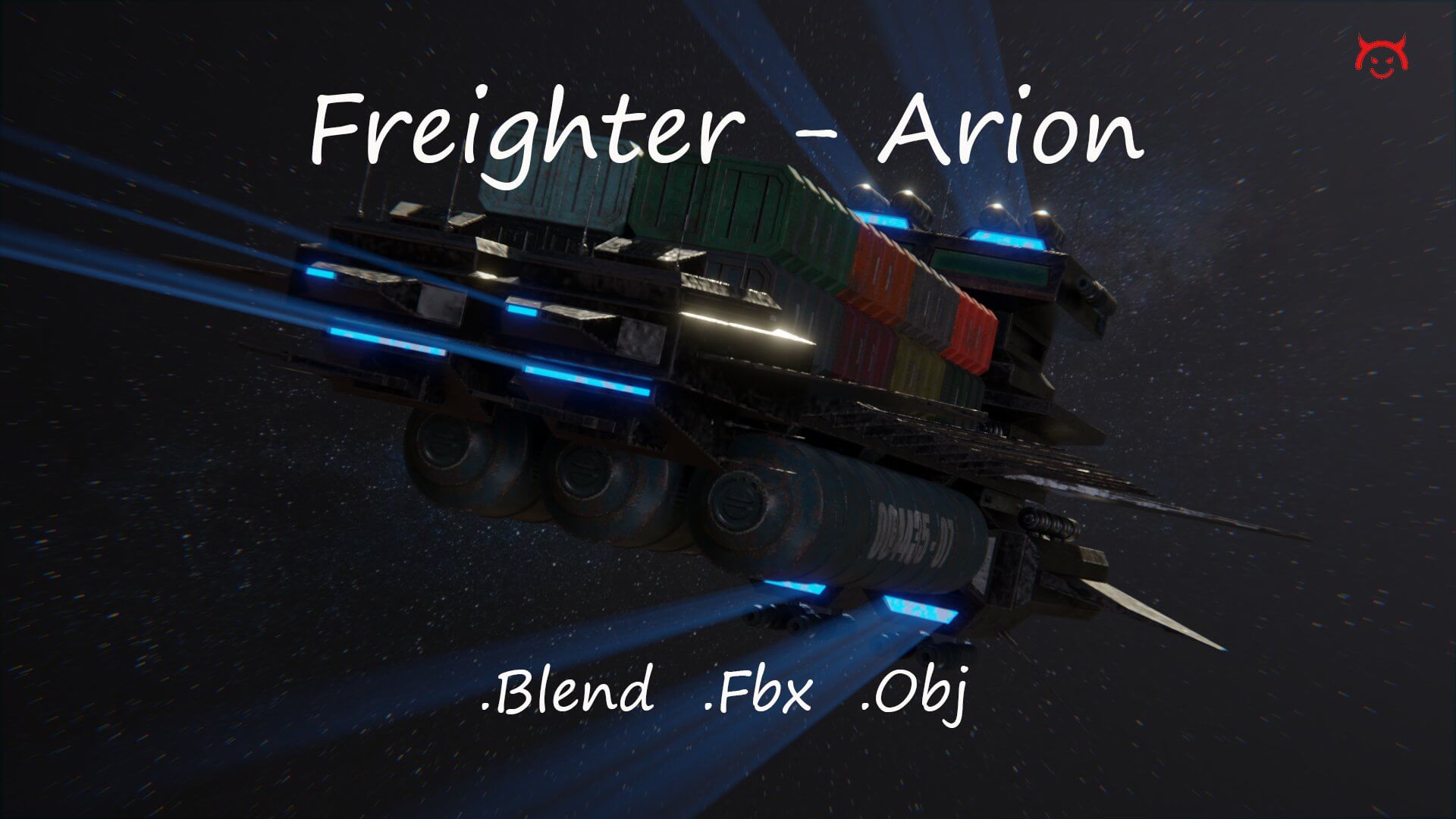 Freighter Arion Class Cargo Vessel - Free 3D Model by MagicCGIStudios