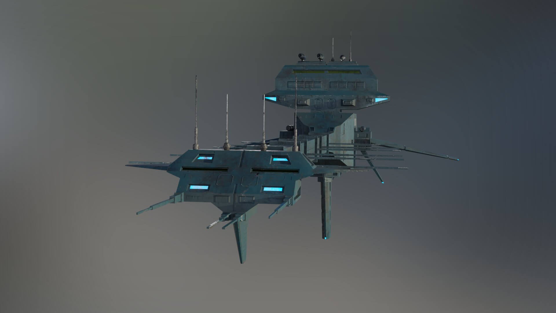 Freighter Hyperion Class Tanker Vessel - Free 3D Model by MagicCGIStudios