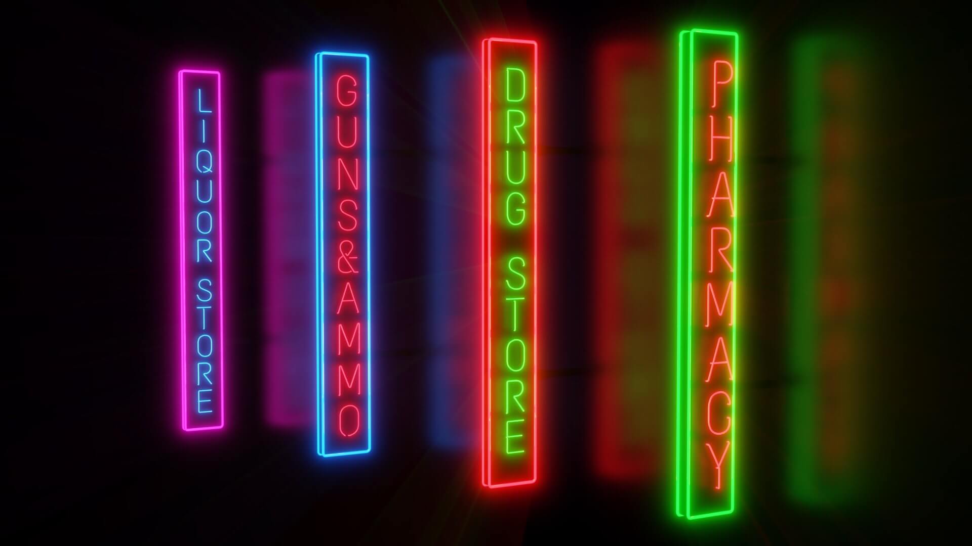 Glow! - Neon Sign Asset Pack Free 3D Model by MagicCGIStudios