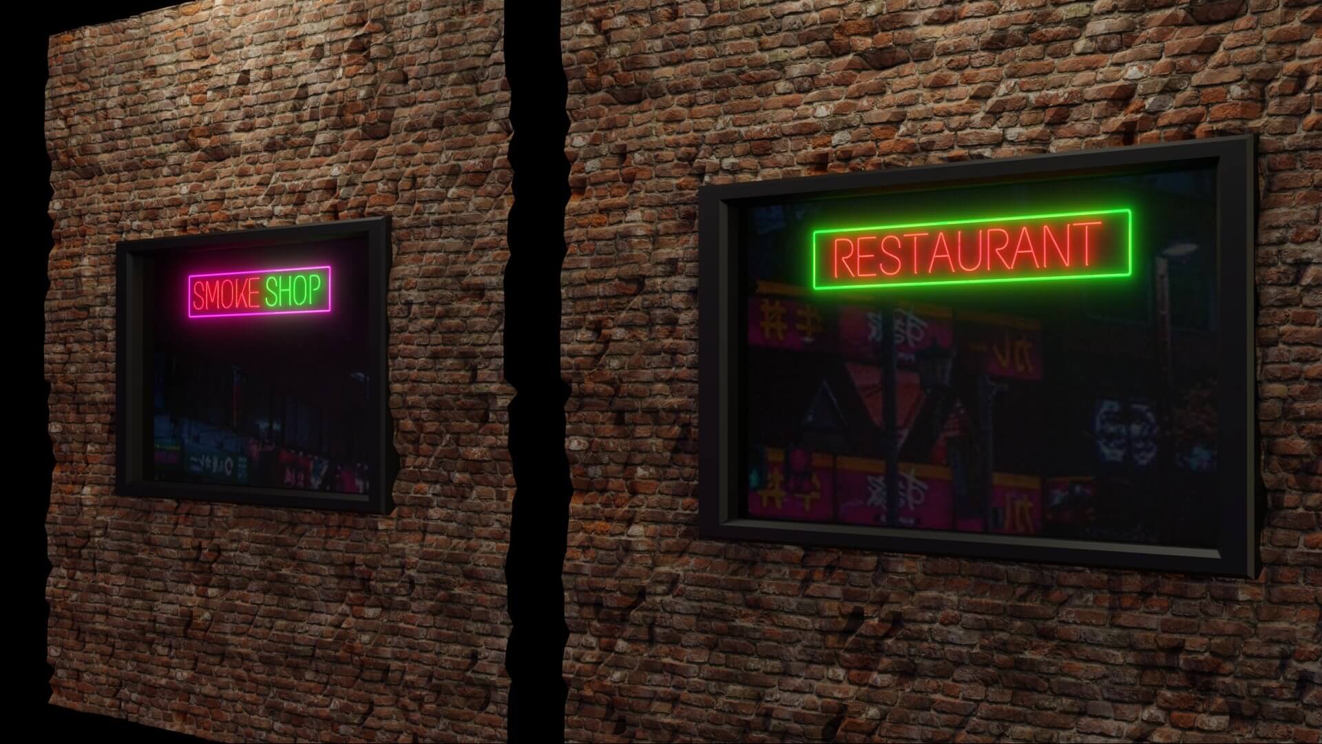 Glow! - Neon Sign Asset Pack Free 3D Model by MagicCGIStudios