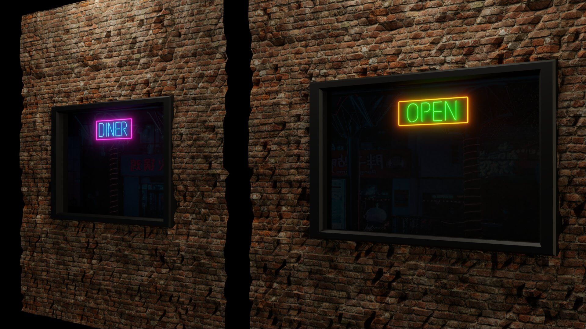 Glow! - Neon Sign Asset Pack Free 3D Model by MagicCGIStudios
