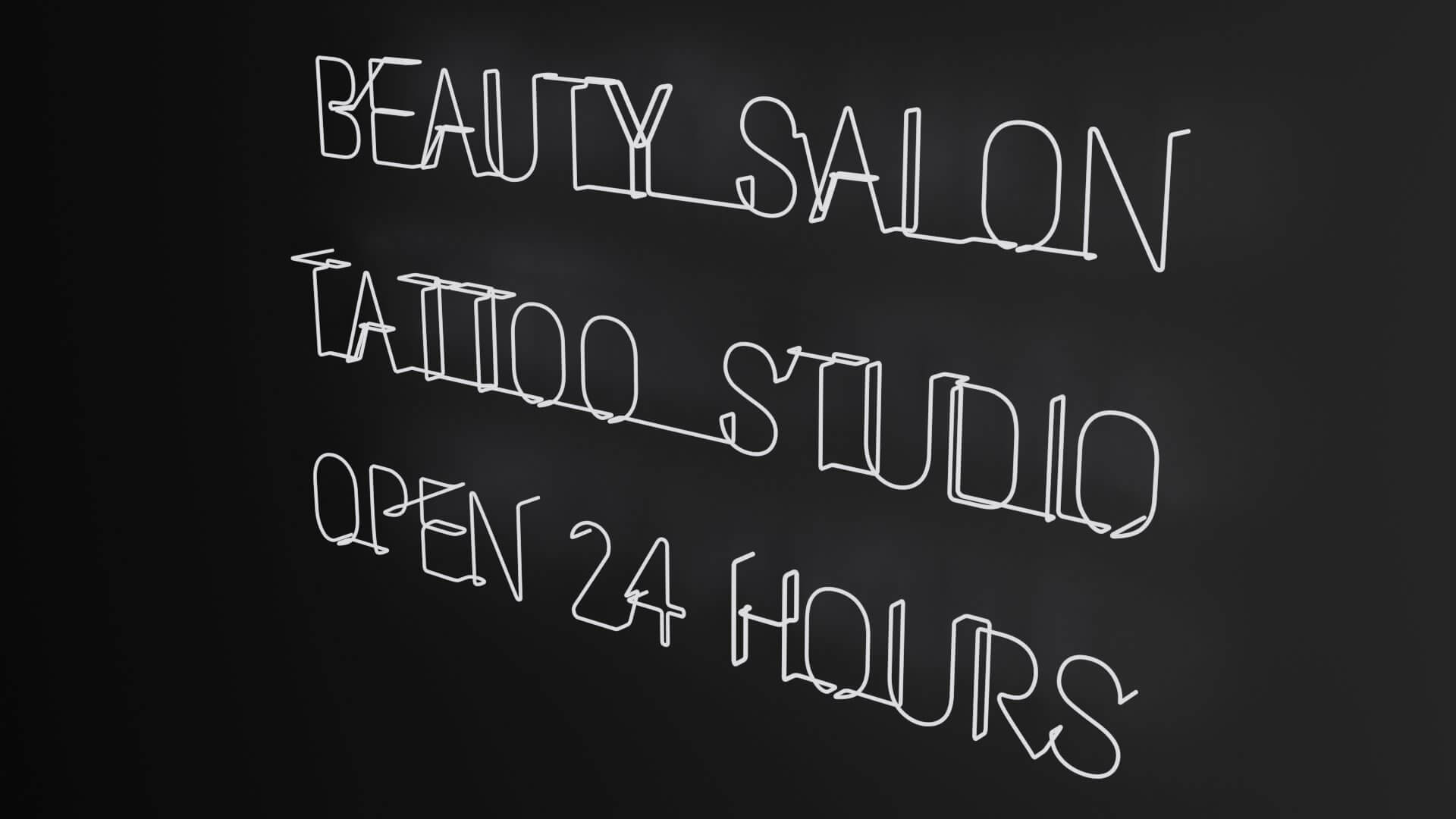 Glow! - Neon Sign Asset Pack Free 3D Model by MagicCGIStudios