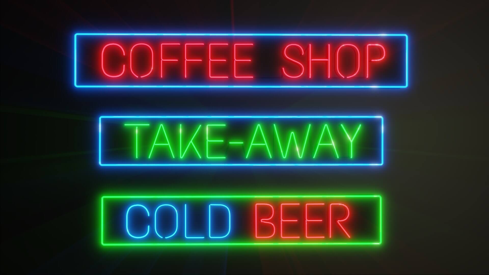 Glow! - Neon Sign Asset Pack Free 3D Model by MagicCGIStudios