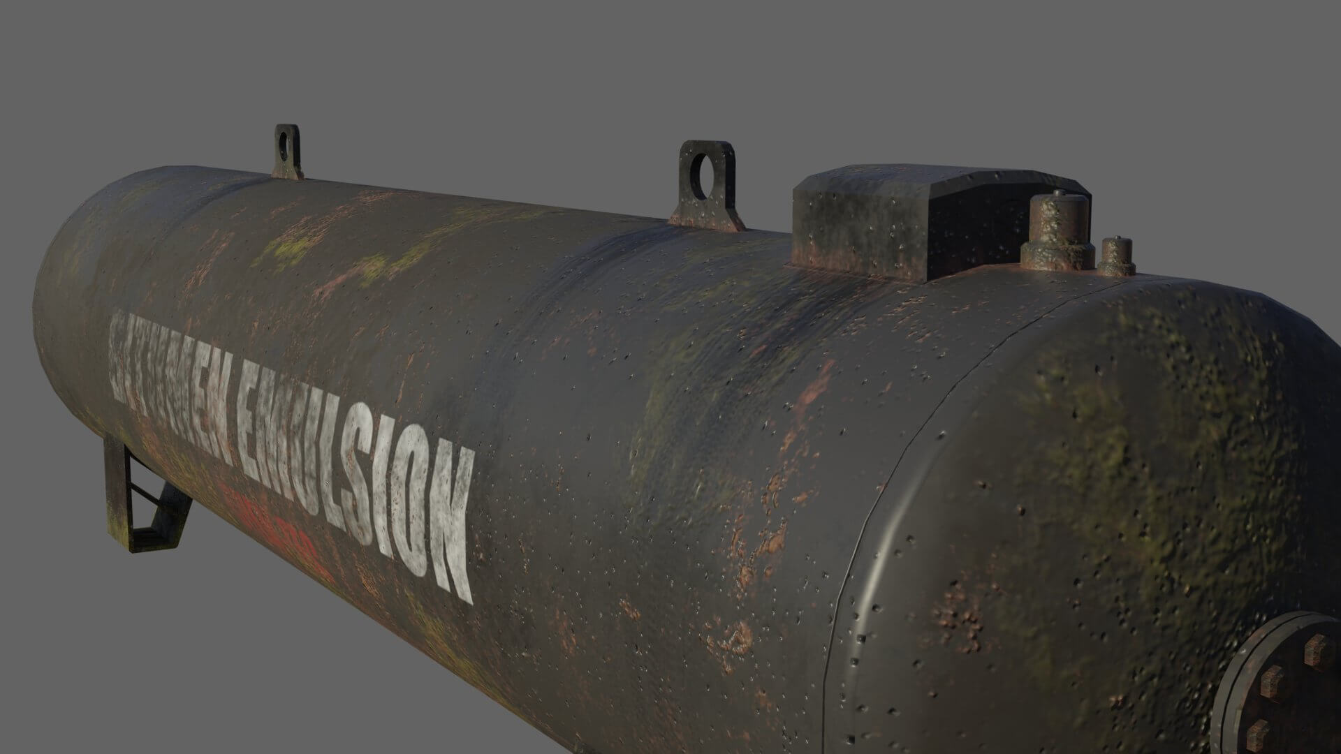 Industrial Bitumen Emulsion Storage Tank - Free 3D Model by MagicCGIStudios