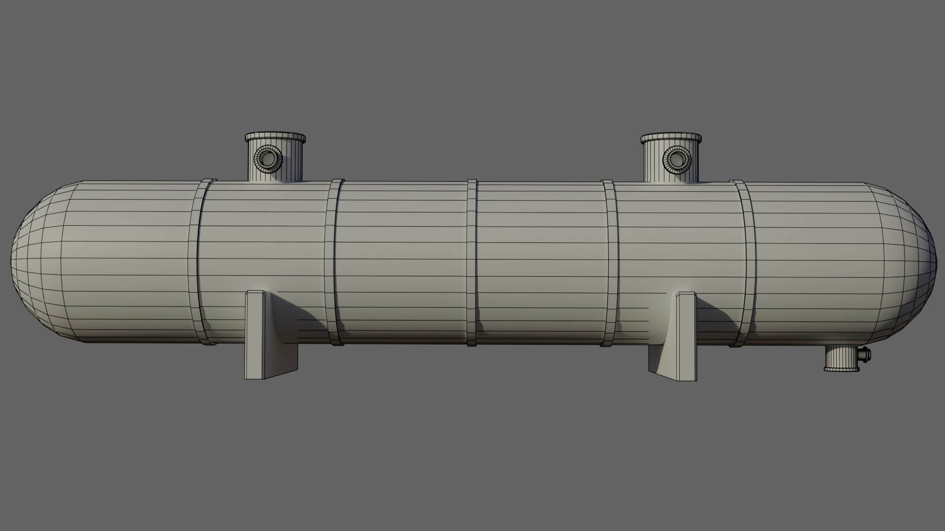 Industrial Diesel Fuel Storage Tank - Free 3D Model by MagicCGIStudios