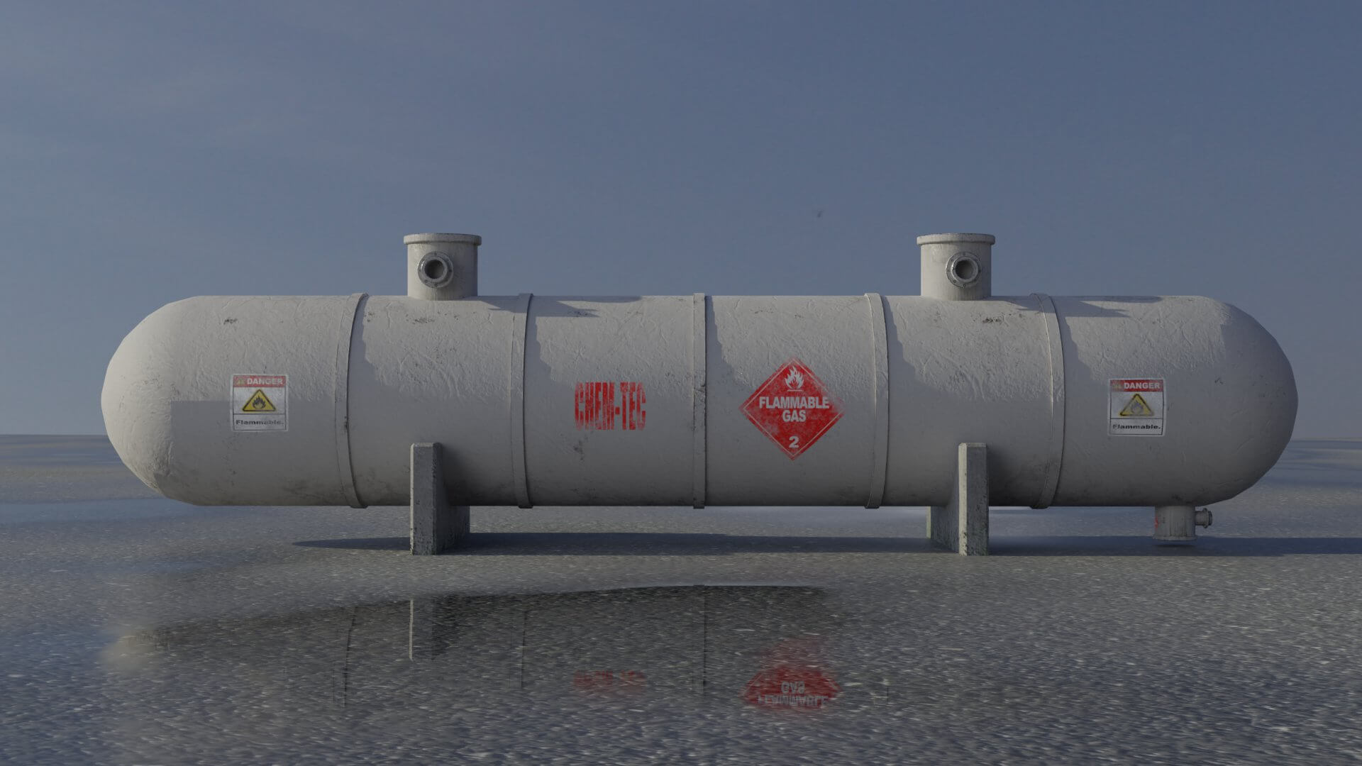 Industrial Small Horizontal Storage Tank Bundle by MagicCGIStudios