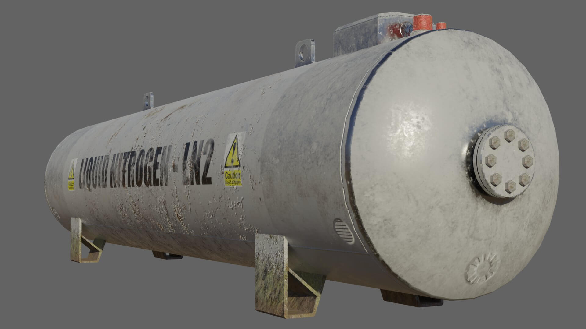Industrial Liquid Nitrogen Storage Tank - Free 3D Model by MagicCGIStudios