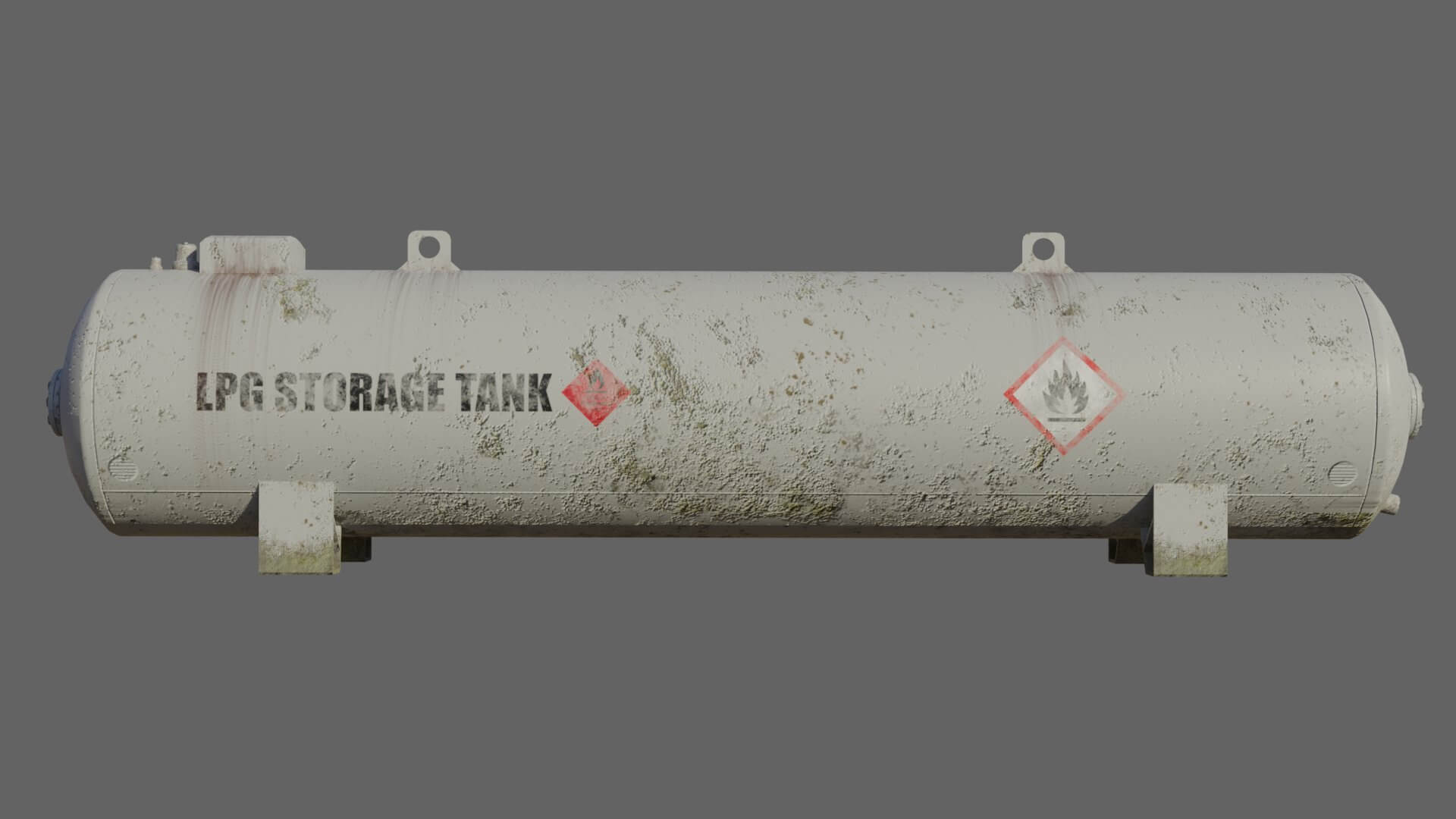 Industrial LPG Storage Tank - Free 3D Model by MagicCGIStudios