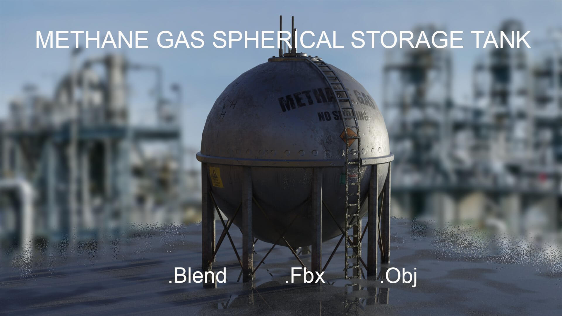 Industrial Spherical Storage Tank Bundle by MagicCGIStudios