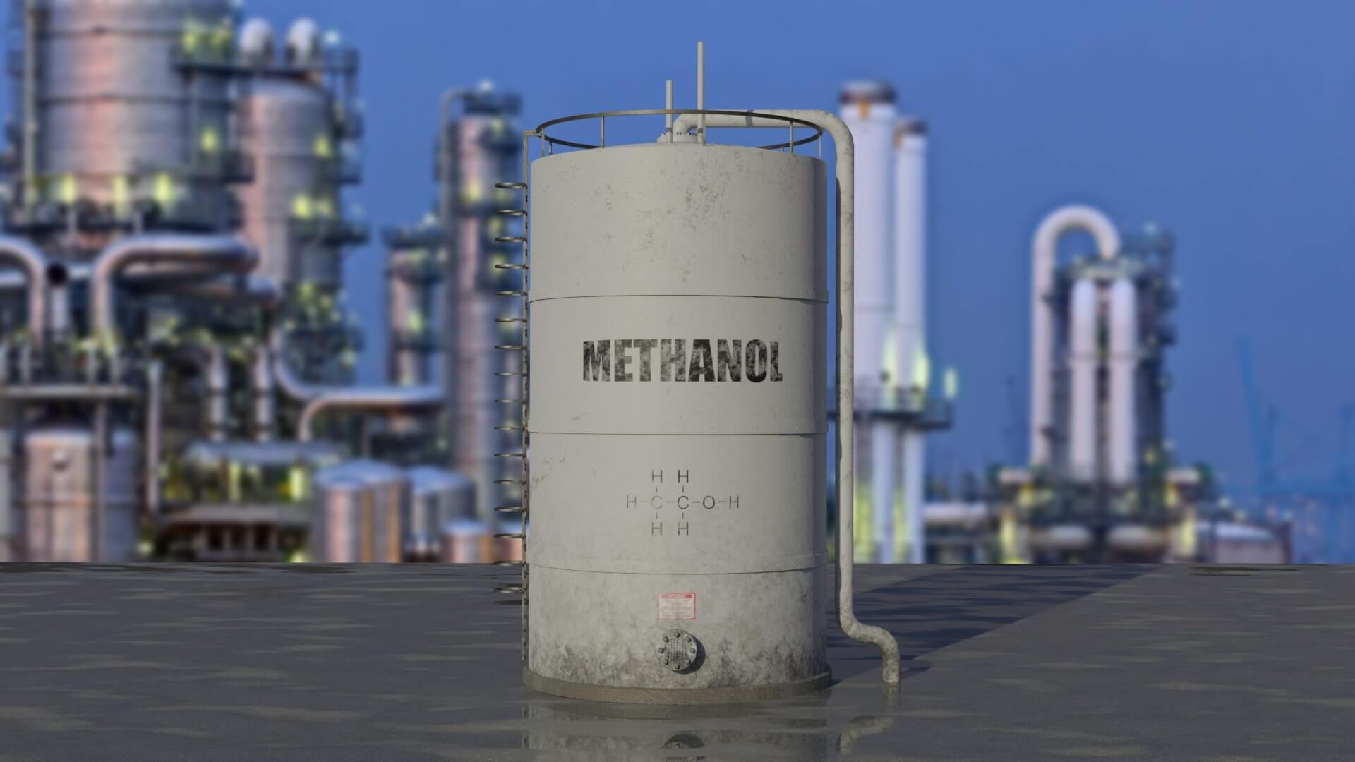 Industrial Methanol Storage Tank - Free 3D Model by MagicCGIStudios