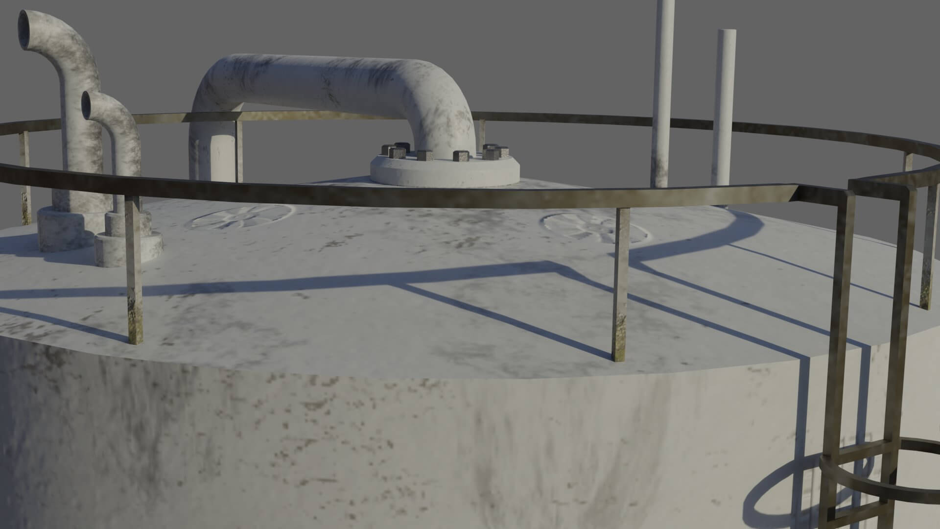 Industrial Methanol Storage Tank - Free 3D Model by MagicCGIStudios