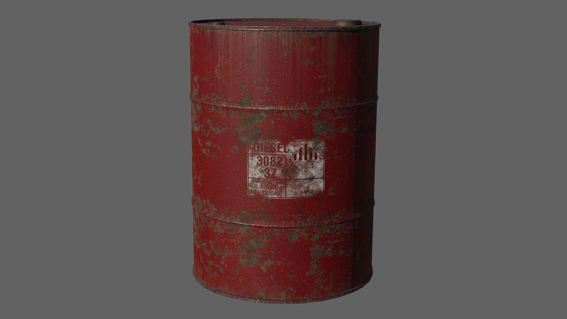 Industrial Oil Storage Drums - Red Free 3D Model by MagicCGIStudios