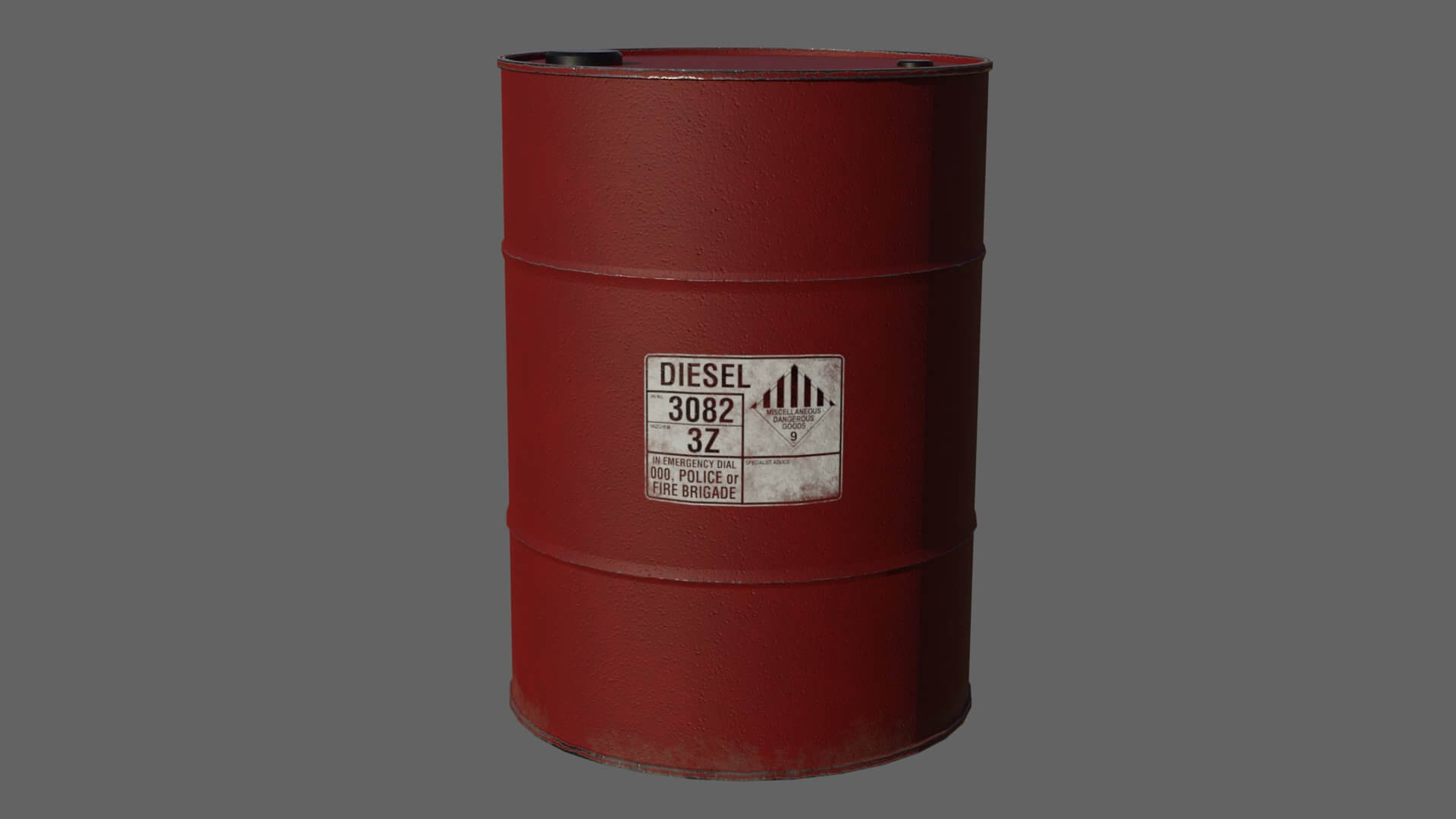 Industrial Oil Storage Drums - Red Free 3D Model by MagicCGIStudios