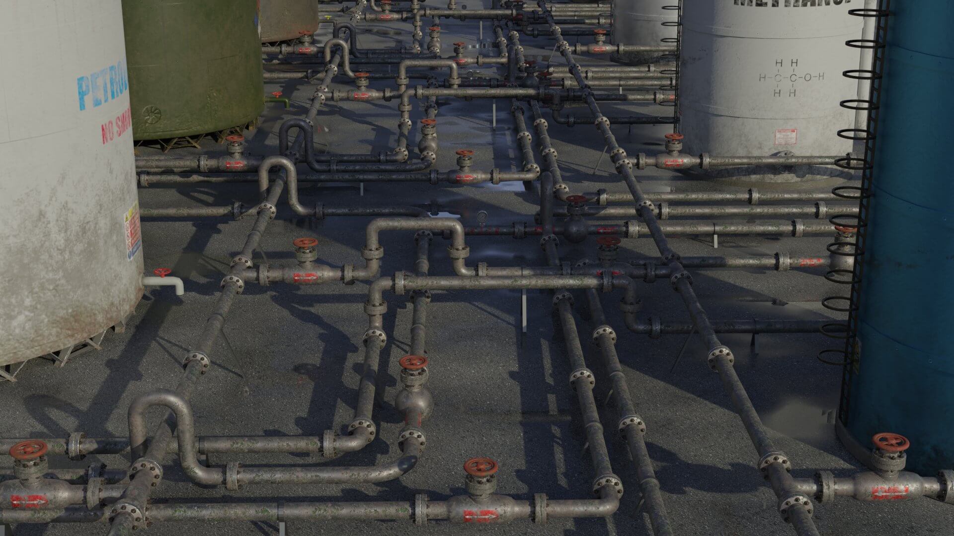 Industrial Pipes Asset Pack - Free 3D Model by MagicCGIStudios