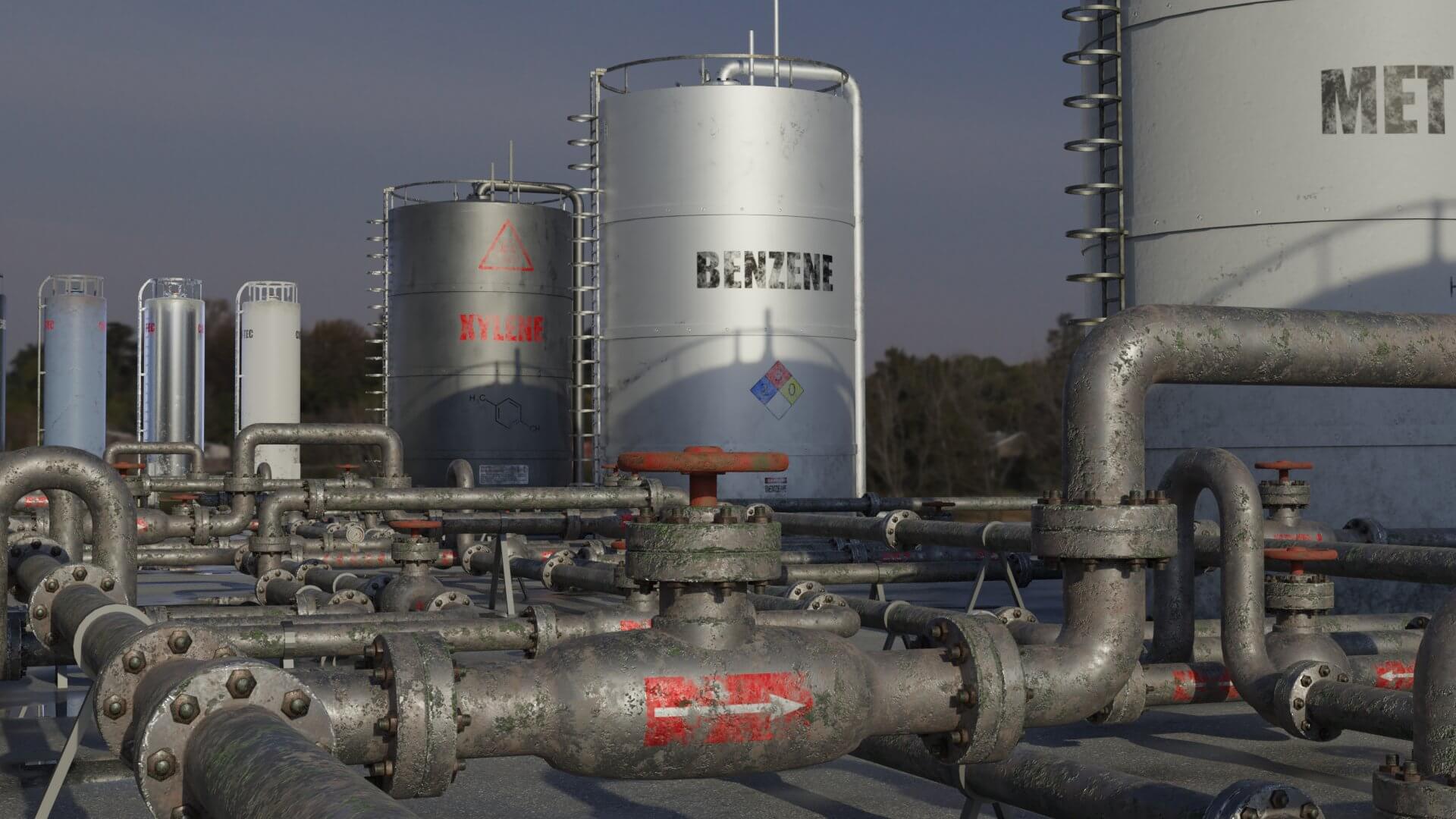 Industrial Pipes Asset Pack - Free 3D Model by MagicCGIStudios