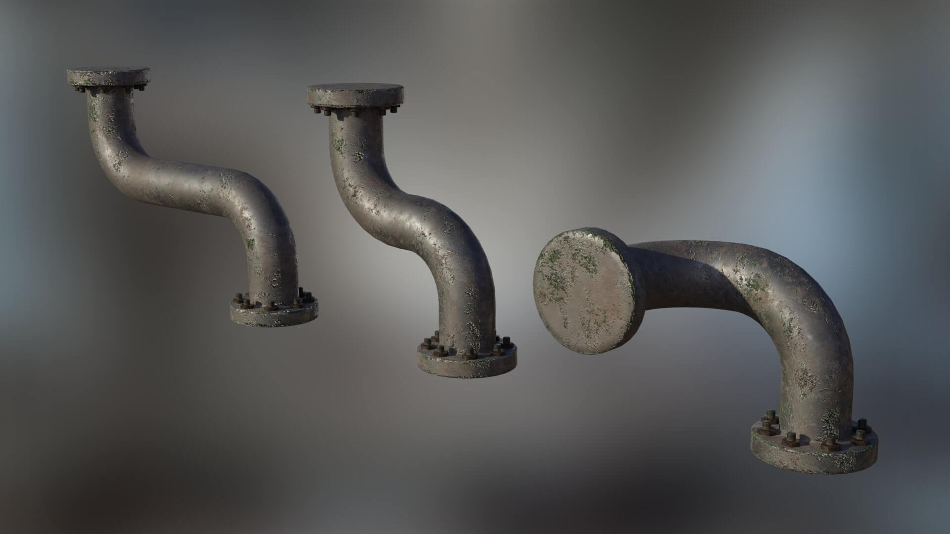 Industrial Pipes Asset Pack - Free 3D Model by MagicCGIStudios
