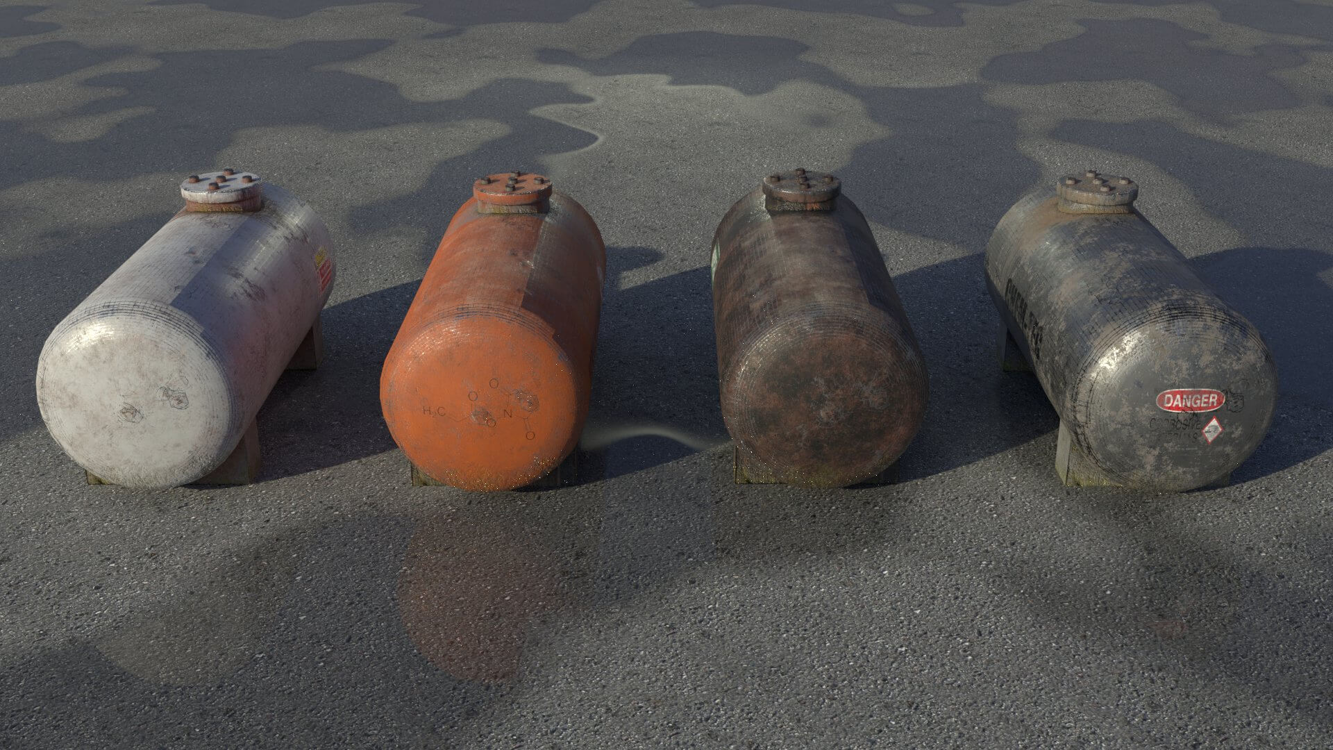 Industrial Storage Tank Asset Pack - Free 3D Model by MagicCGIStudios