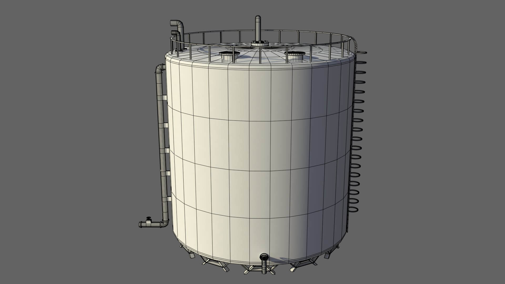 Industrial Storage Tank Asset Pack - Free 3D Model by MagicCGIStudios