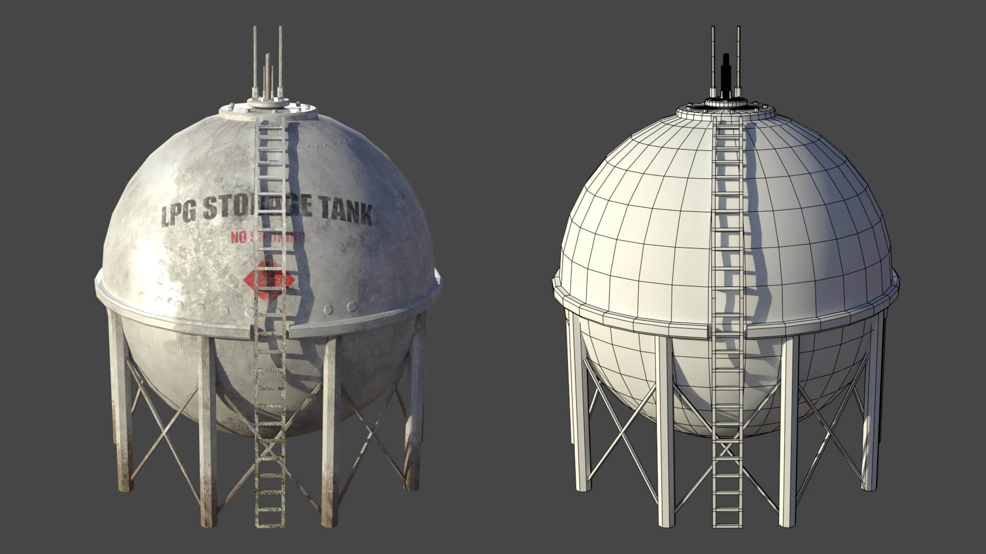 Industrial Storage Tank Asset Pack - Free 3D Model by MagicCGIStudios