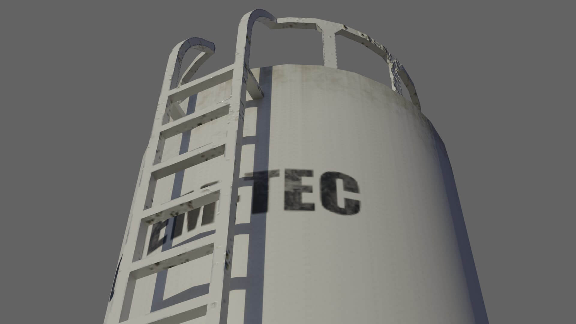 Industrial Vertical Storage Tank - White Free 3D Model by MagicCGIStudios