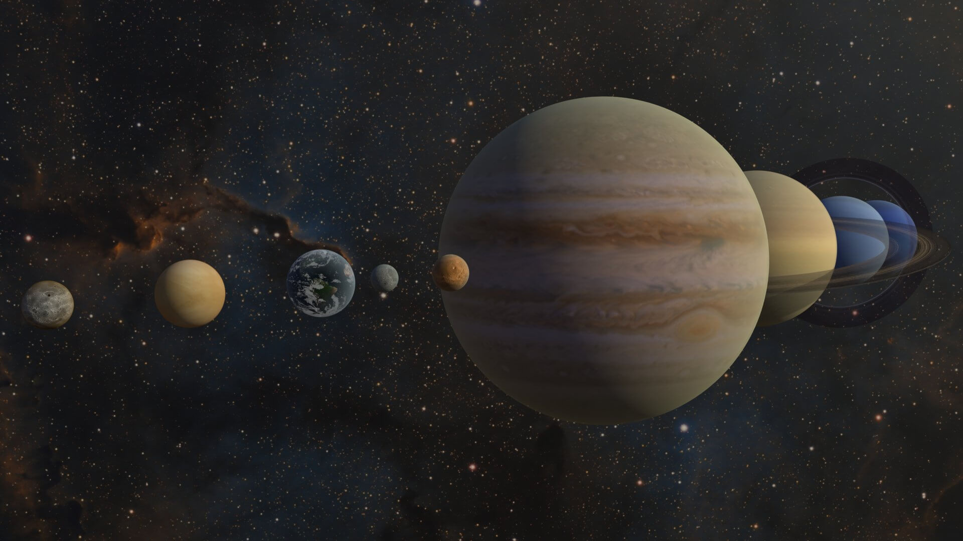 The Solar System 3d Hd Wallpaper