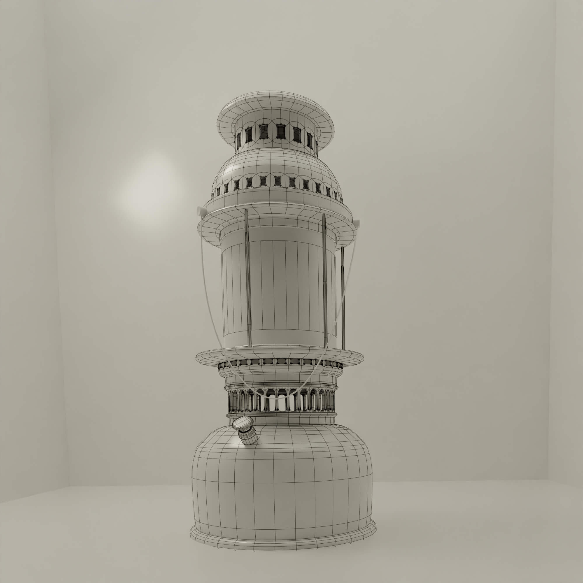 Oil and old Lantern - 3D Model by mahbubeht