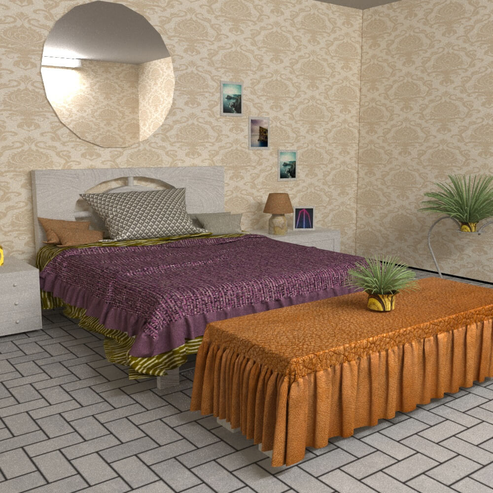 Complete Room - 3D Model by Mahdidiman