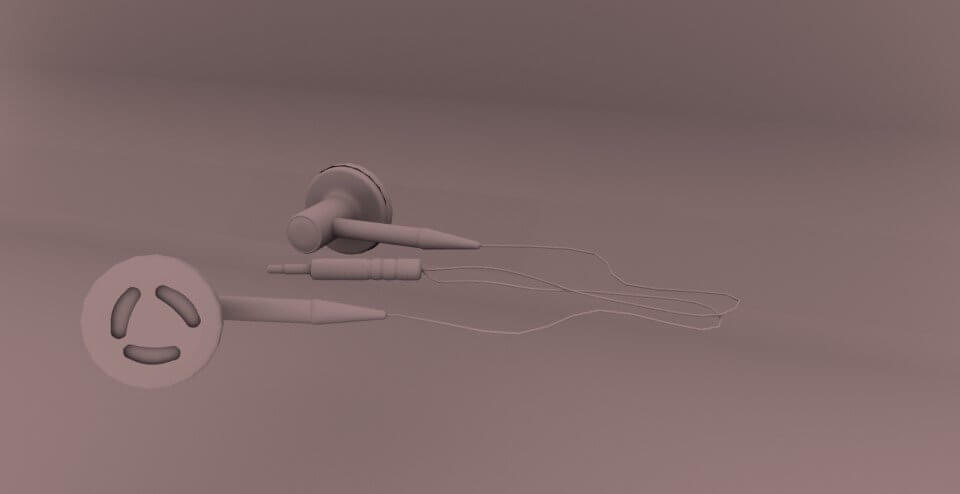 Earphone - 3D Model by mahendra