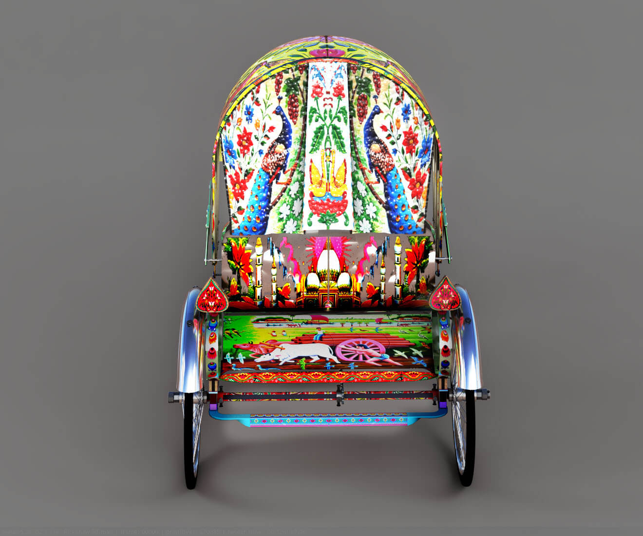 Rickshaw cycle - 3D Model by Mahiuddin