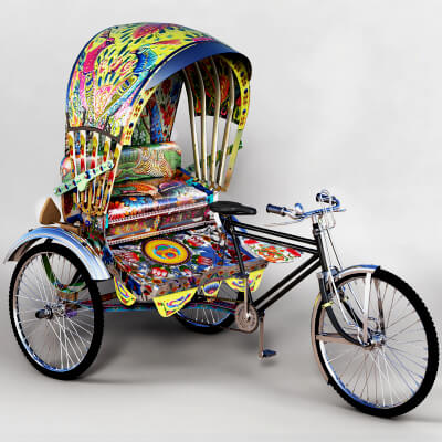 Rickshaw cycle - 3D Model by Mahiuddin