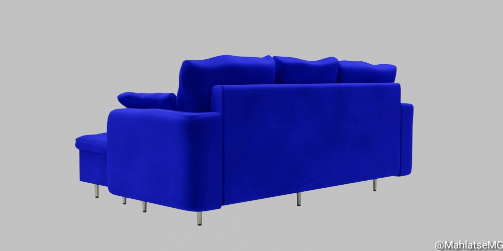 2m Couch - 3D Model by Mahlatsemg