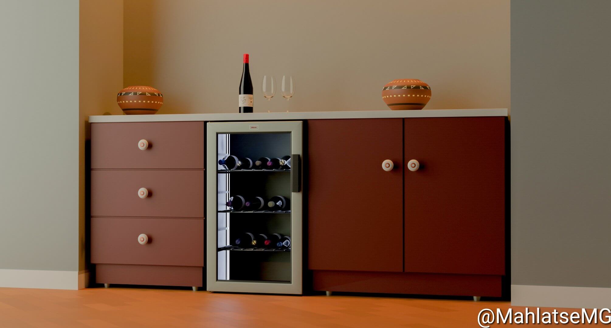 Beverage Chiller - 3D Model by Mahlatsemg