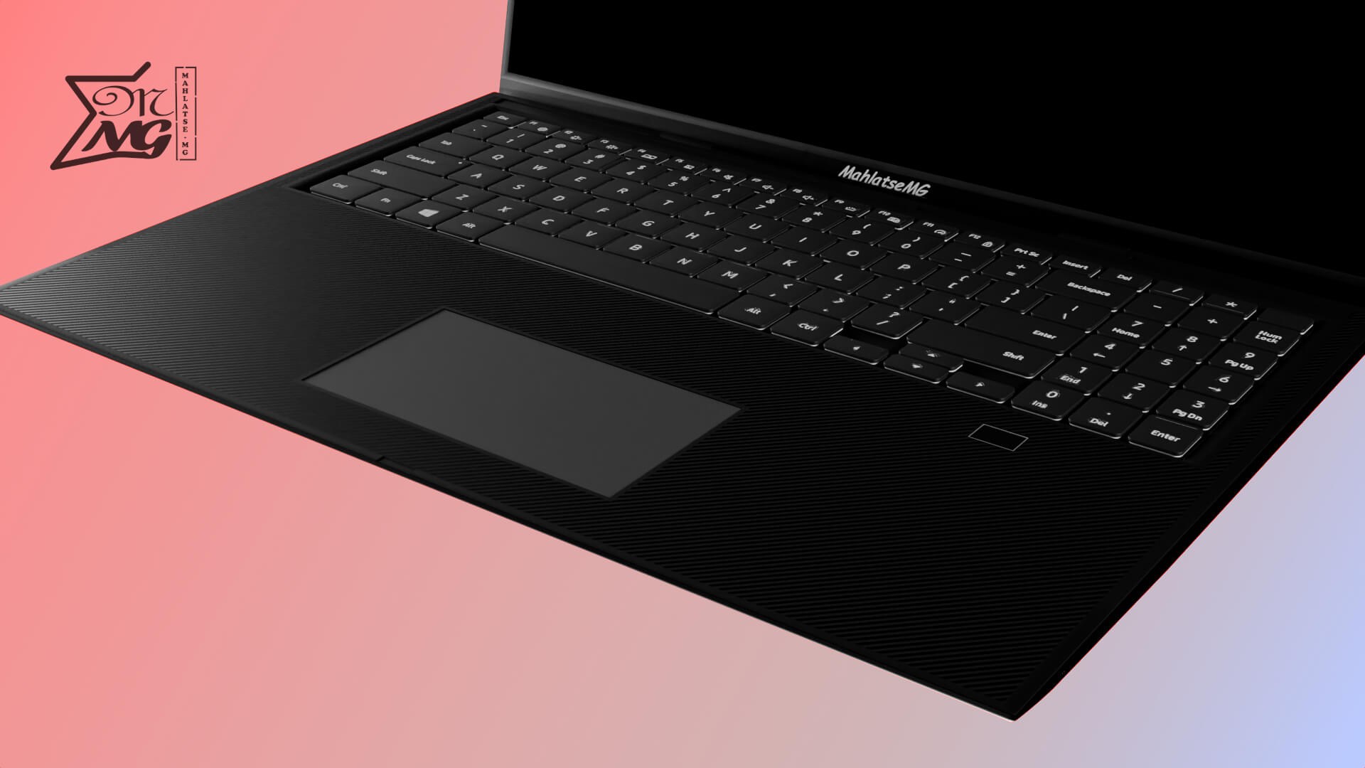 Laptop D M1 15 inch - 3D Model by Mahlatsemg
