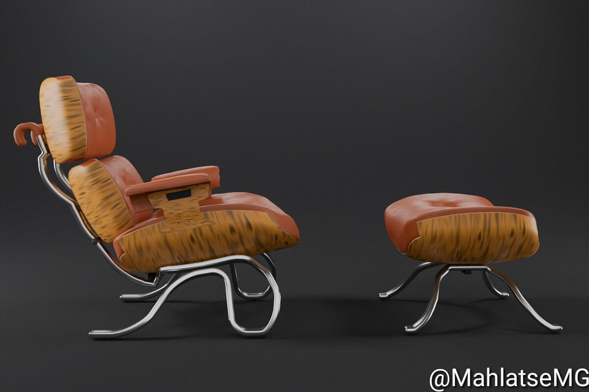 Lounge Chair Nut - 3D Model by Mahlatsemg