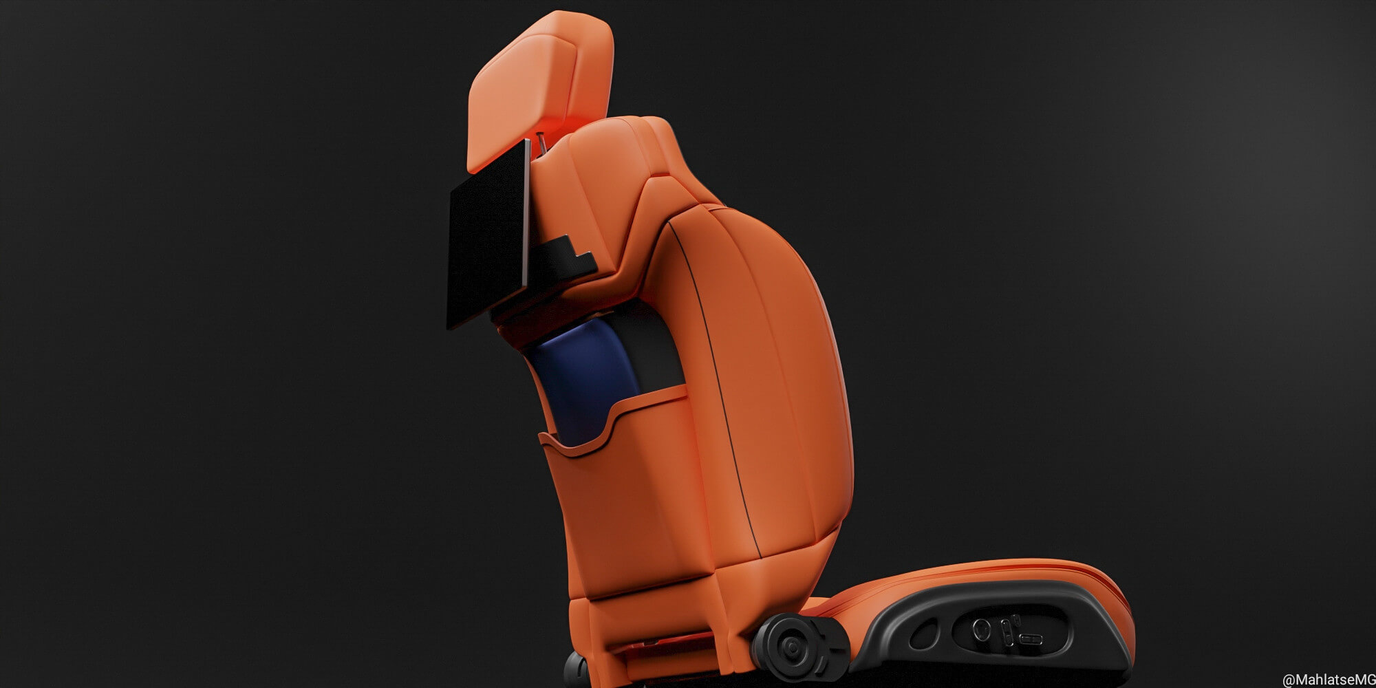 Super Lux Car Seat - 3D Model by Mahlatsemg
