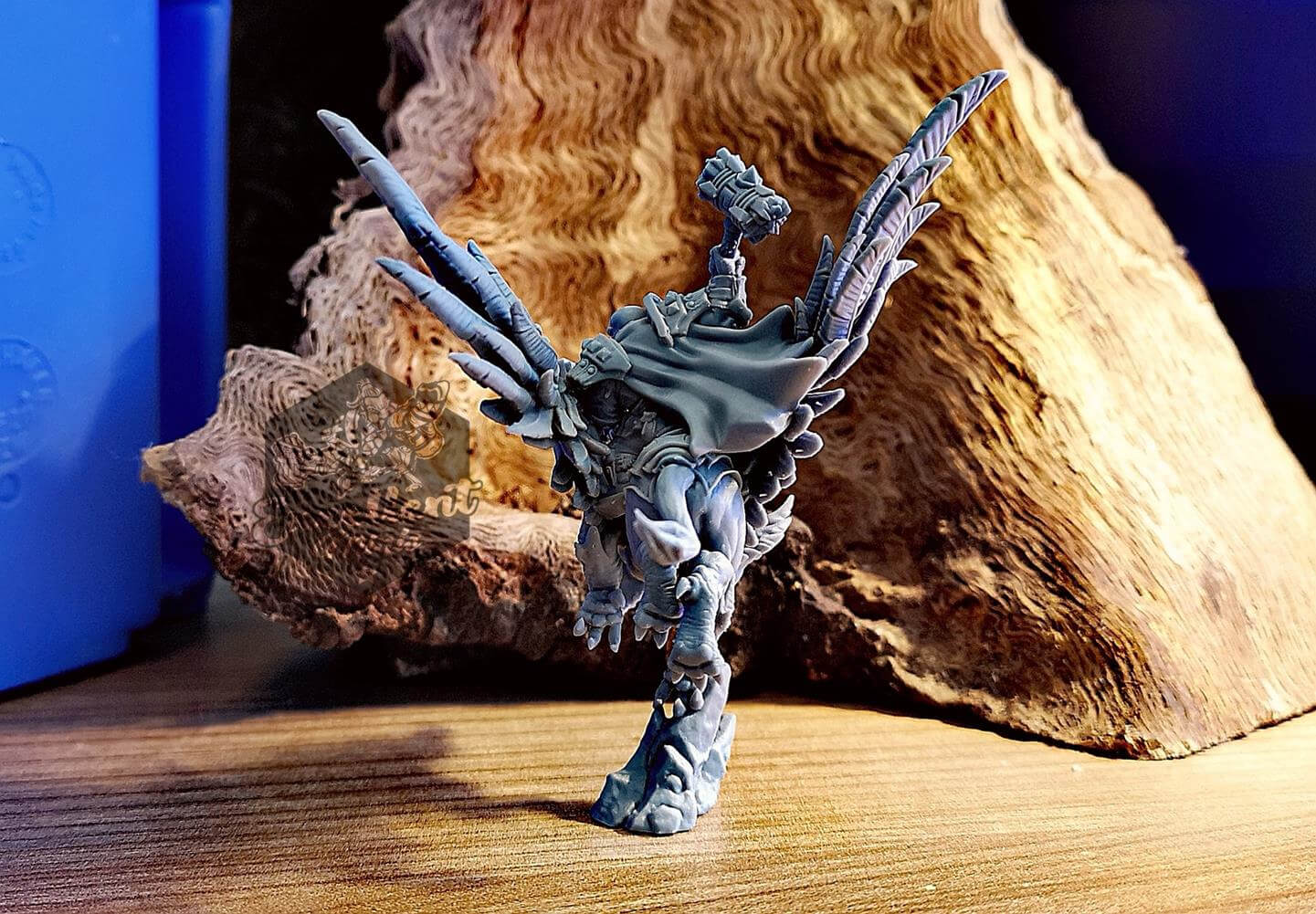 Alvar on Thunderbeak - Dwarven Lord on Griffin 3D Print Model by Mai Son