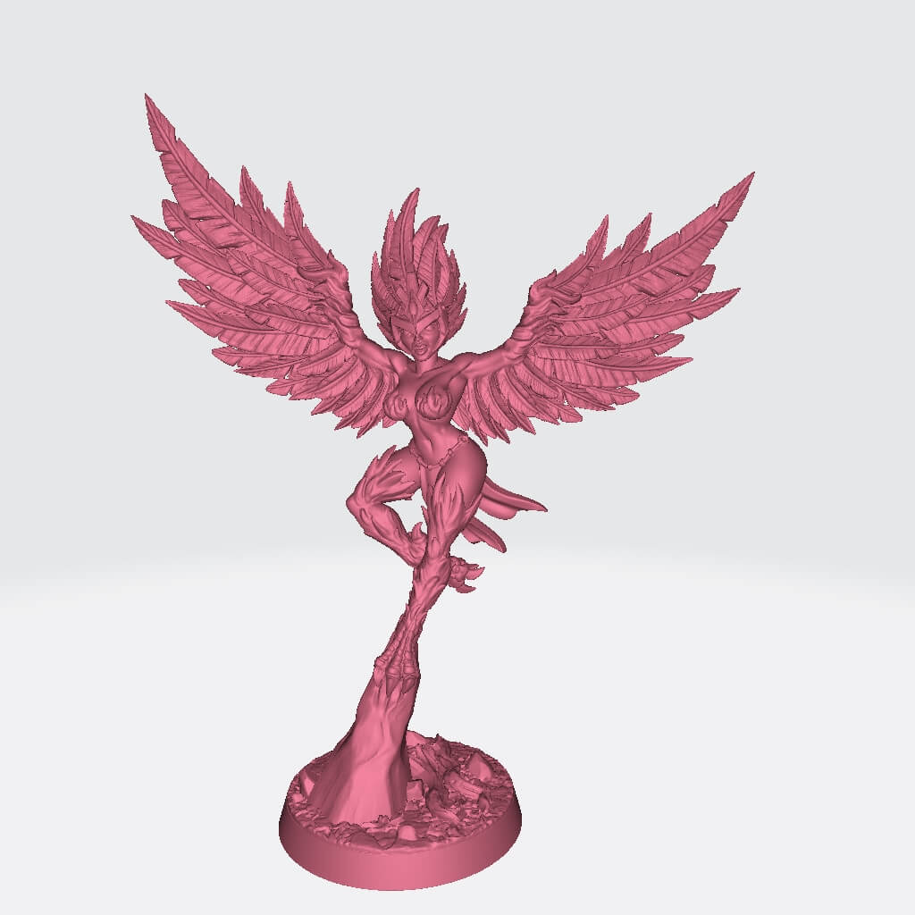 Azzali Harpy Queen Miniatures - 3D Model by Mai Son