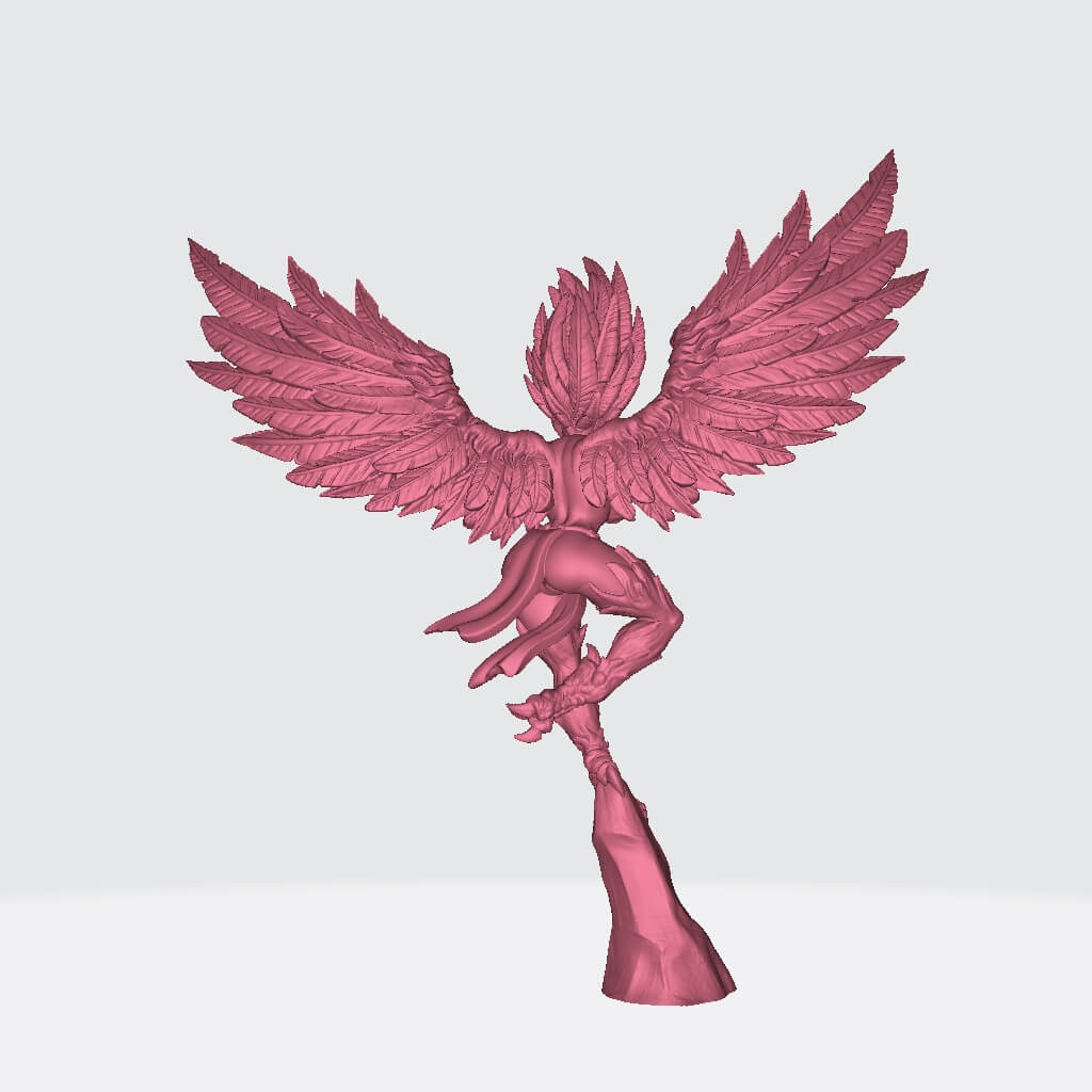 Azzali Harpy Queen Miniatures - 3D Model by Mai Son