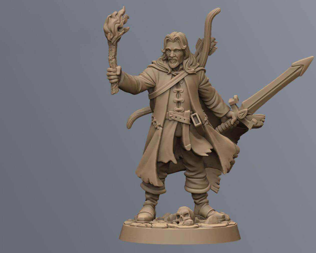 Belevor Human Ranger Miniatures - 3D Print Model by Mai Son
