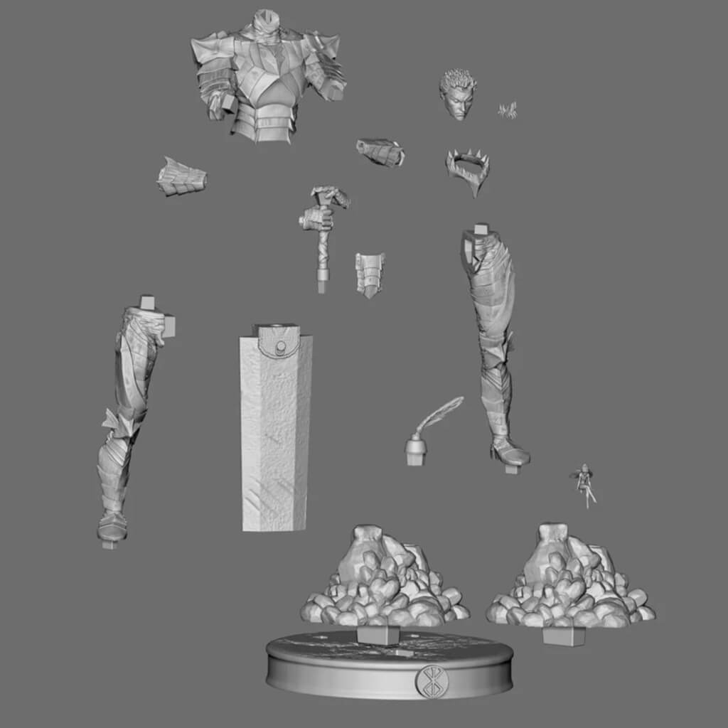 Berserk Fanart Miniatures - 3D Model by Mai Son