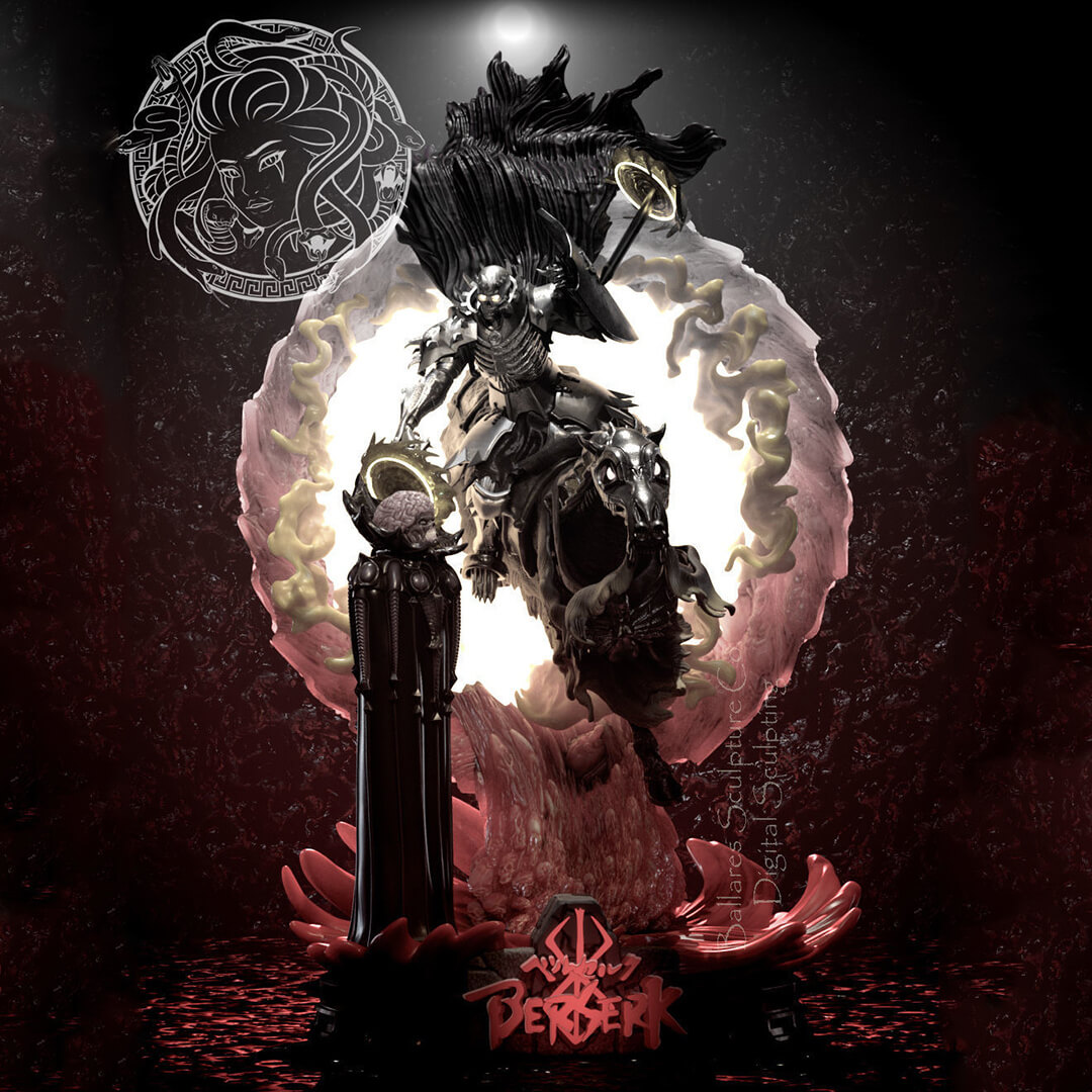 Berserk Skull Knight - 3D Model by Mai Son