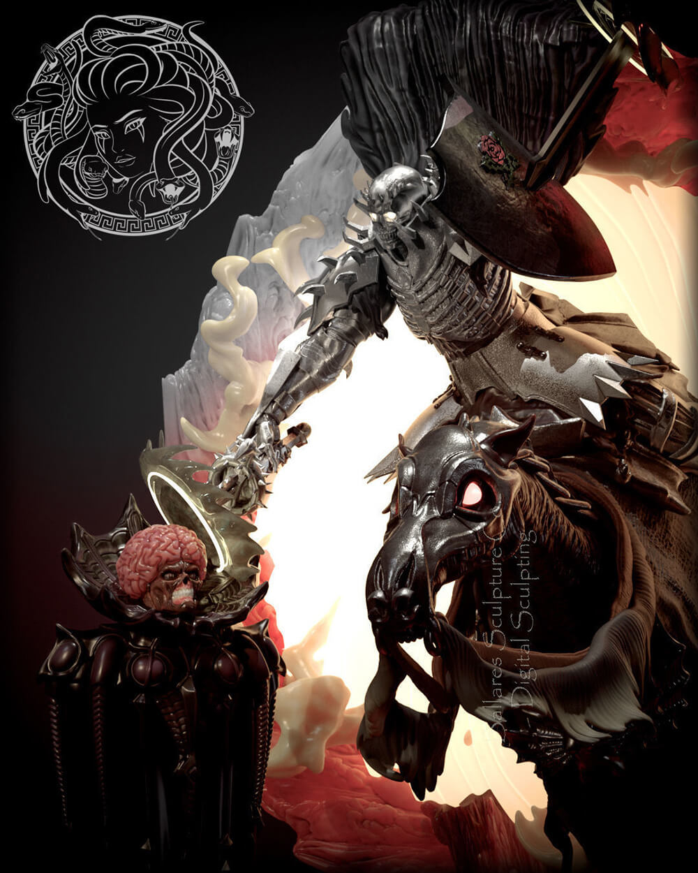 Berserk Skull Knight - 3D Model by Mai Son