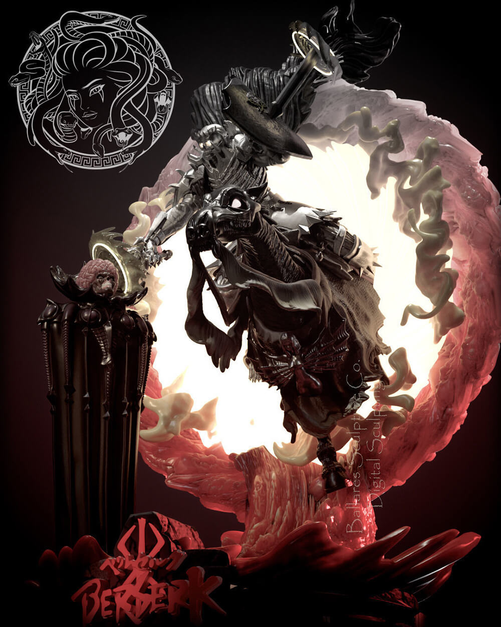 Berserk Skull Knight - 3D Model by Mai Son